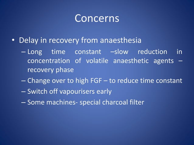 Low flow anesthesia | PPTX | First Aid | Injuries