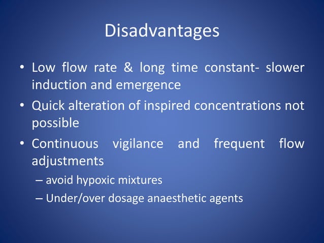 Low flow anesthesia | PPTX | First Aid | Injuries