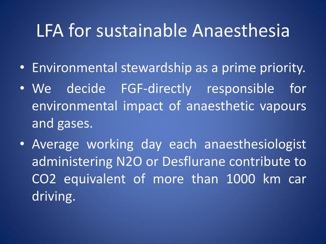Low flow anesthesia | PPTX | First Aid | Injuries