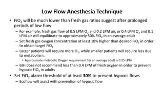 Low flow anesthesia 3 13-2017 (2) | PPT