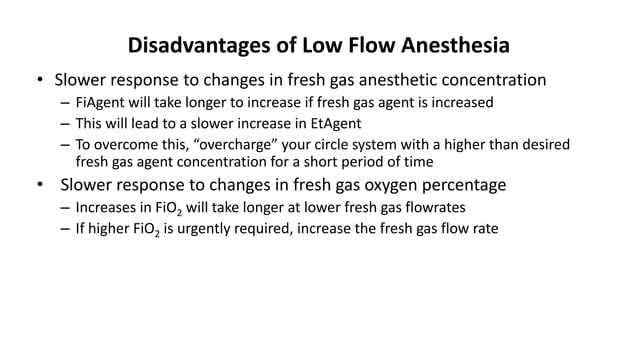 Low flow anesthesia 3 13-2017 (2) | PPT