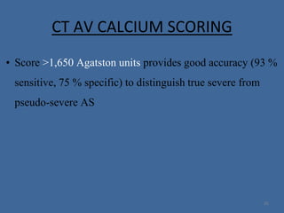 Low flow Low gradient severe aortic stenosis | PPTX