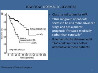 Low flow Low gradient severe aortic stenosis | PPTX