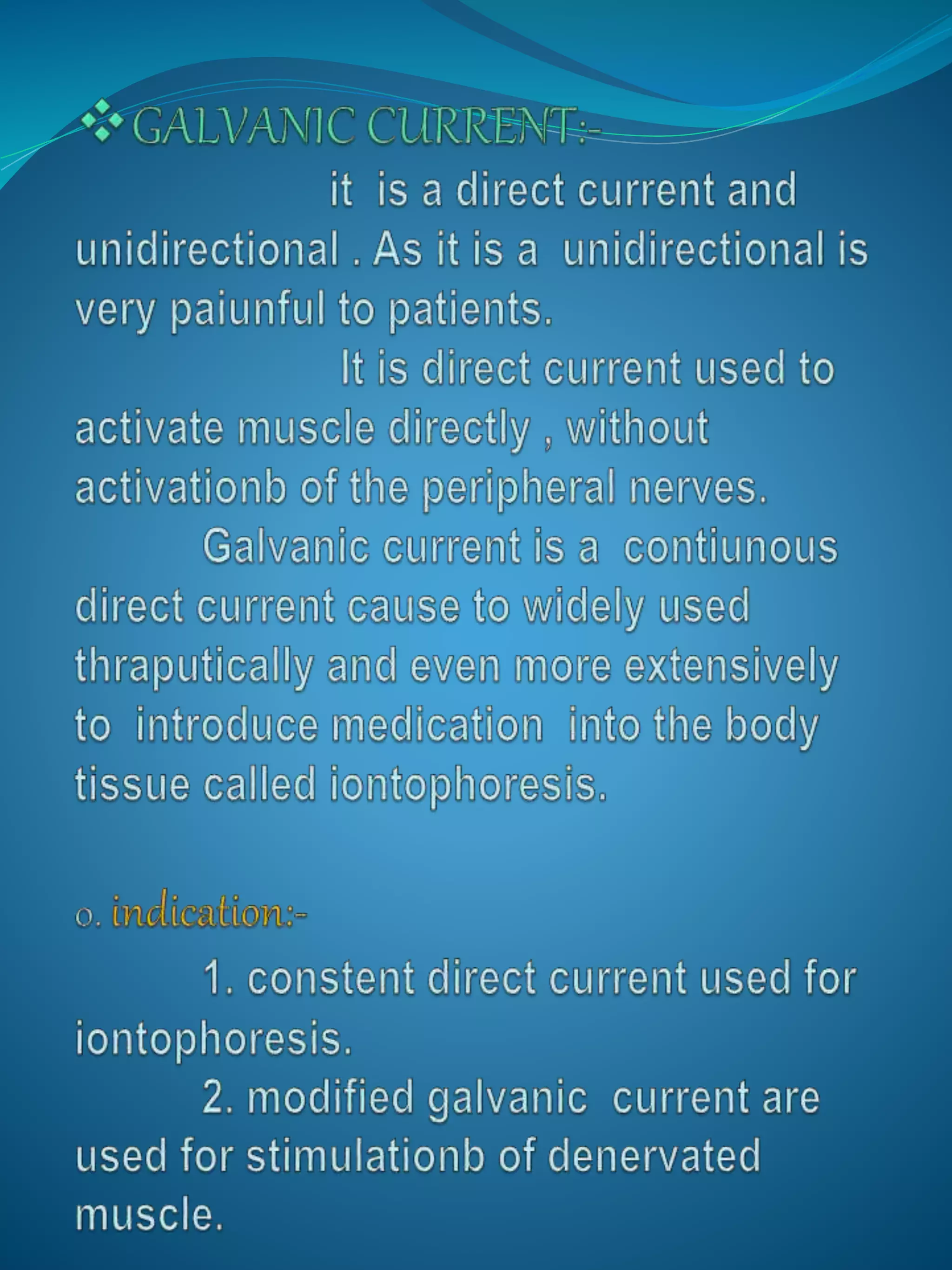 Low frequency current complete details. | PPTX