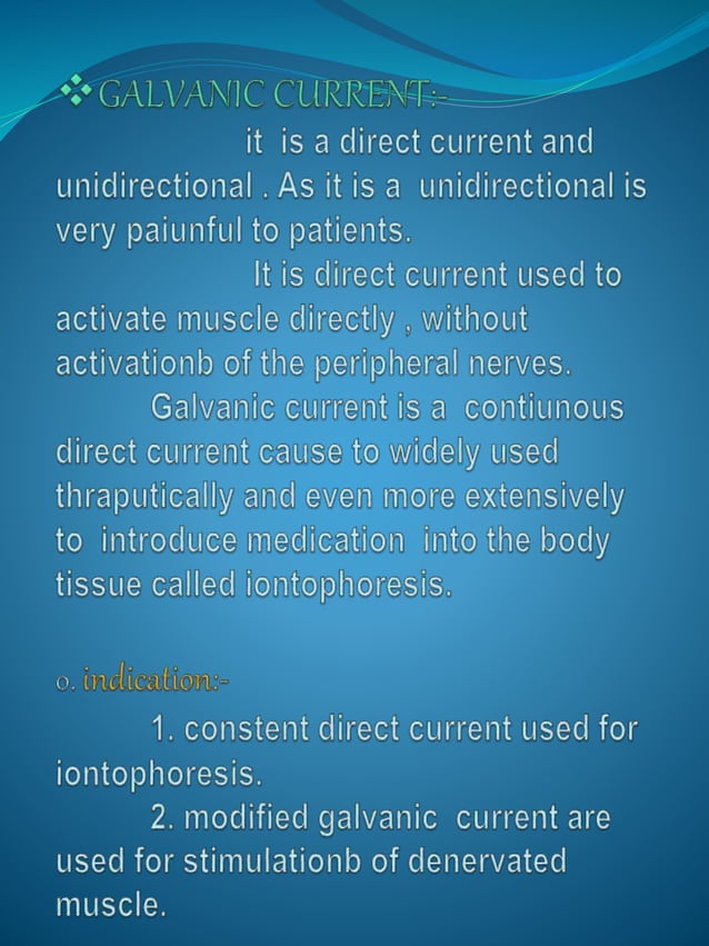 Low frequency current complete details. | PPTX