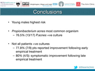 Low Grade Infection after Shoulder Surgery | PPT