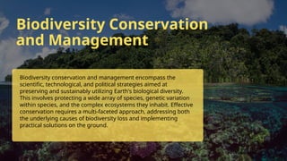 LOWIE AVISADO Biodiversity Conservation and Management GROUP 1.pptx