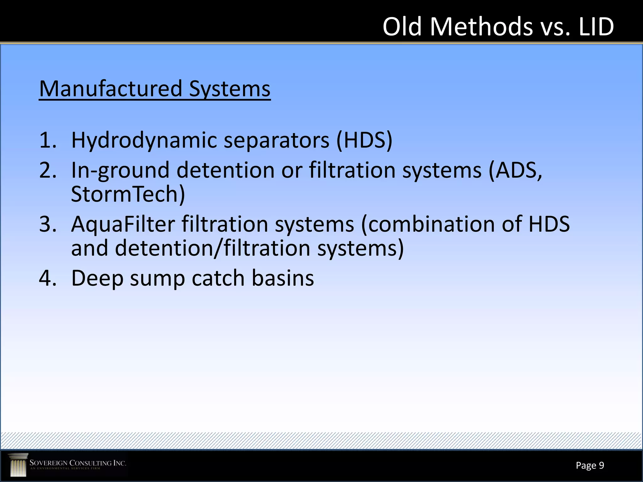 Low Impact Development: Stormwater Management Design and Planning | PDF