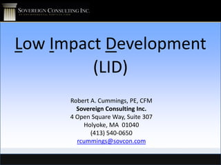 Low Impact Development: Stormwater Management Design and Planning | PPT