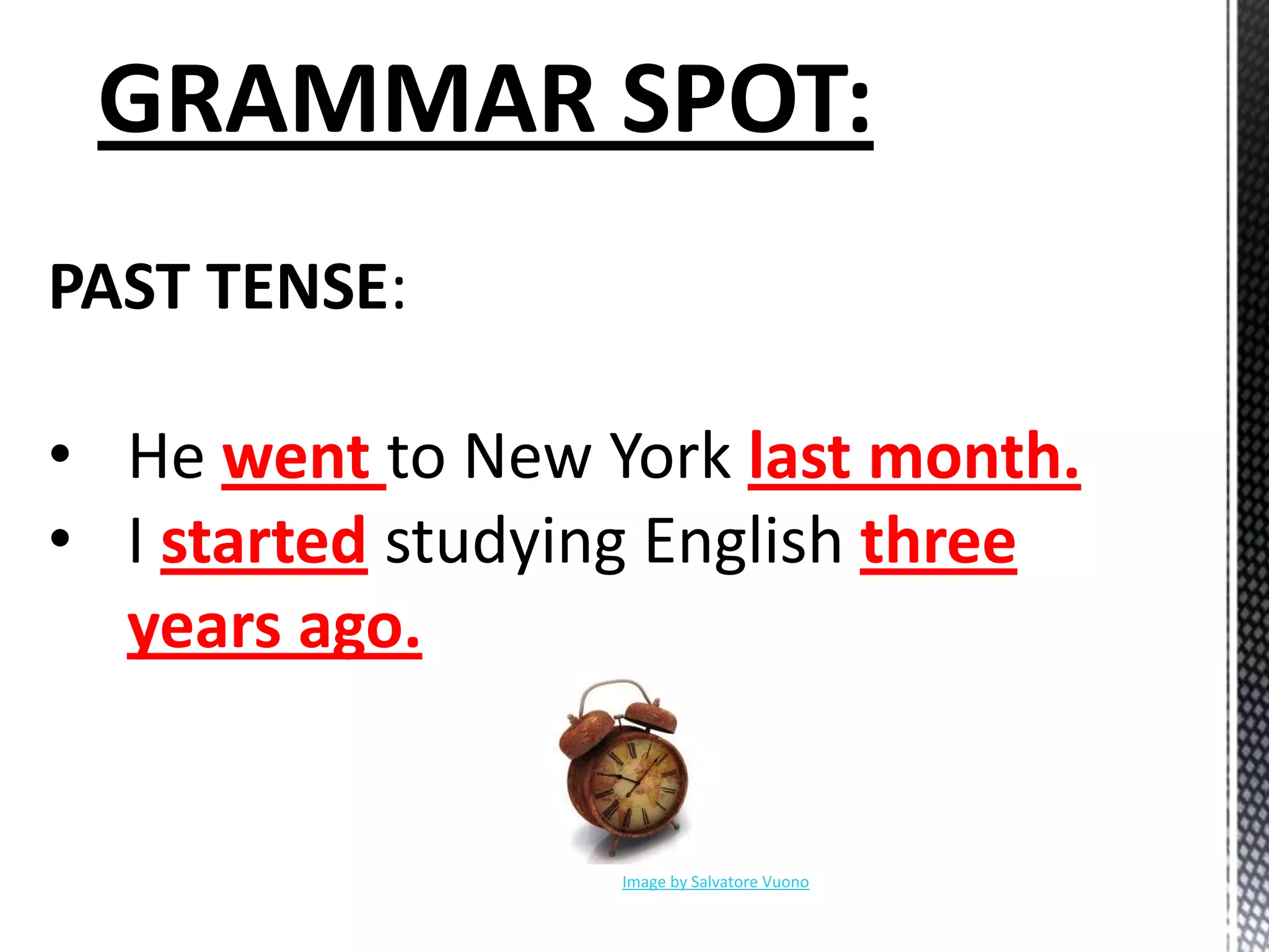 Low intermediate tenses and questions | PPTX