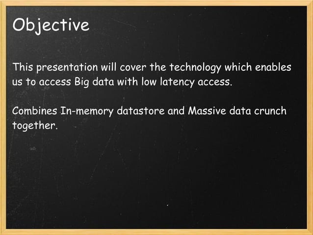 Low latency access of bigdata using spark and shark | PPT