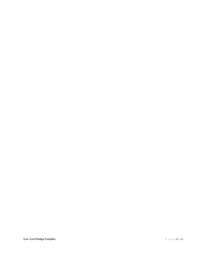 Low level design template (1) | DOCX | Web Development | Internet