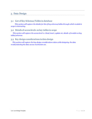 Low level design template (1) | DOCX