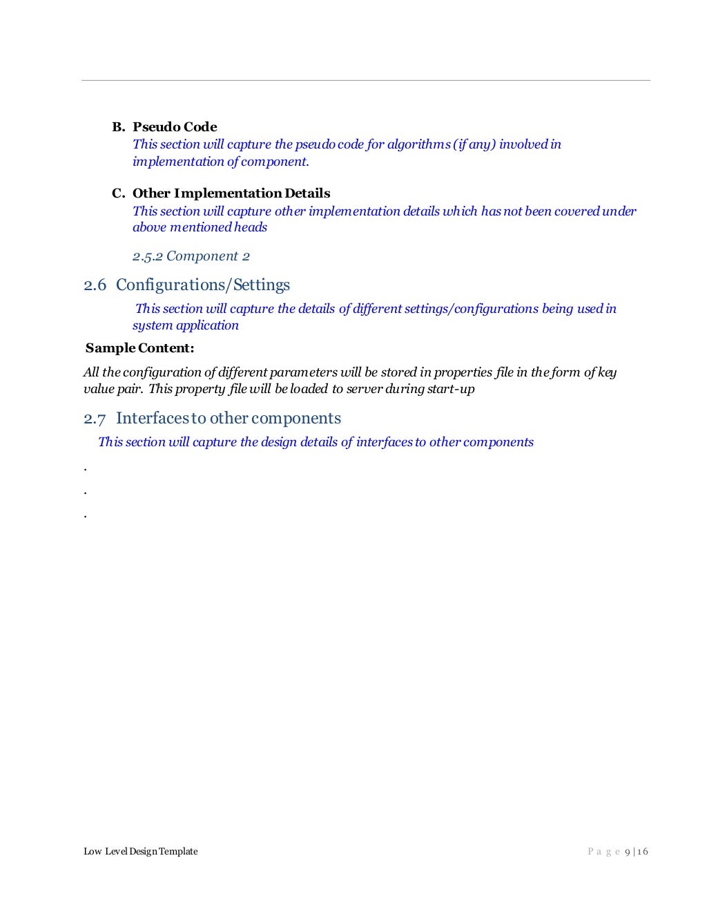 Low Level Design Template Word - Design Talk