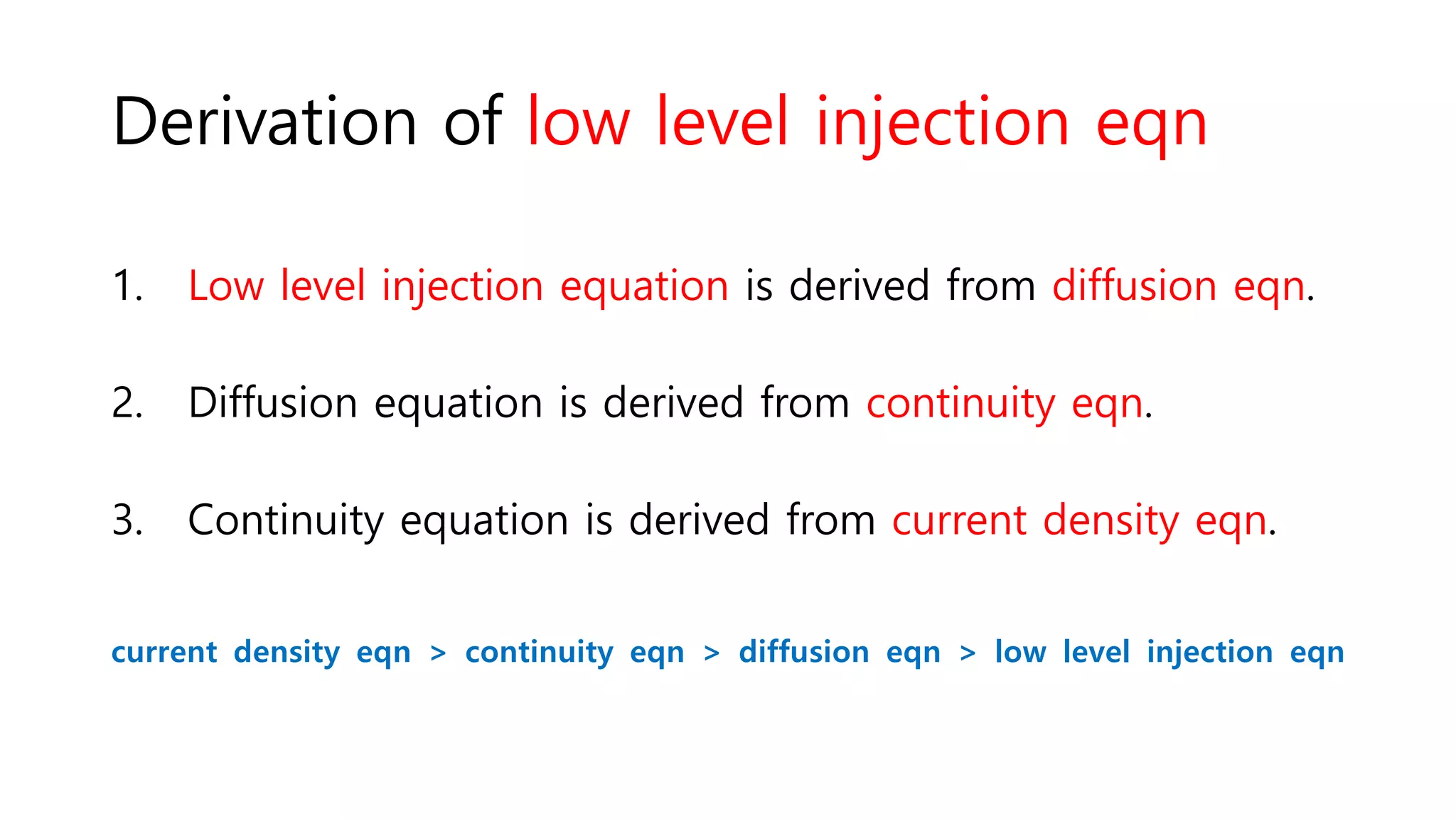 Low level injection | PPTX