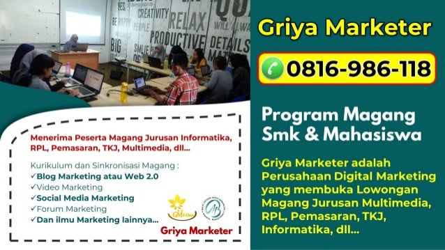 Call 0813-3096-1051, Magang Daring Informatika Kediri | PPT