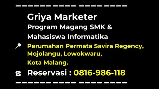 Call 0813-3096-1051, Magang Daring Informatika Kediri | PPT