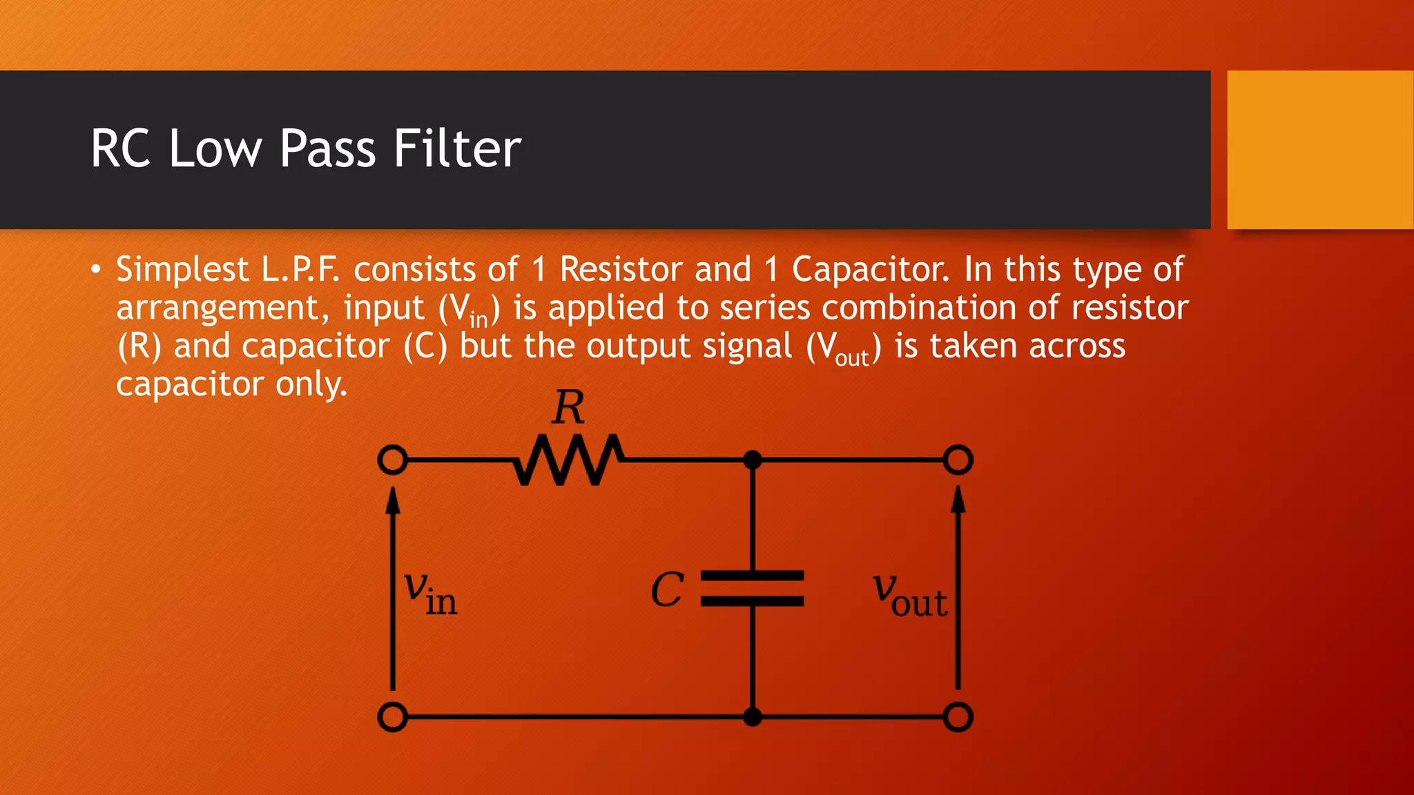 Low Pass Filter Classification Ppt