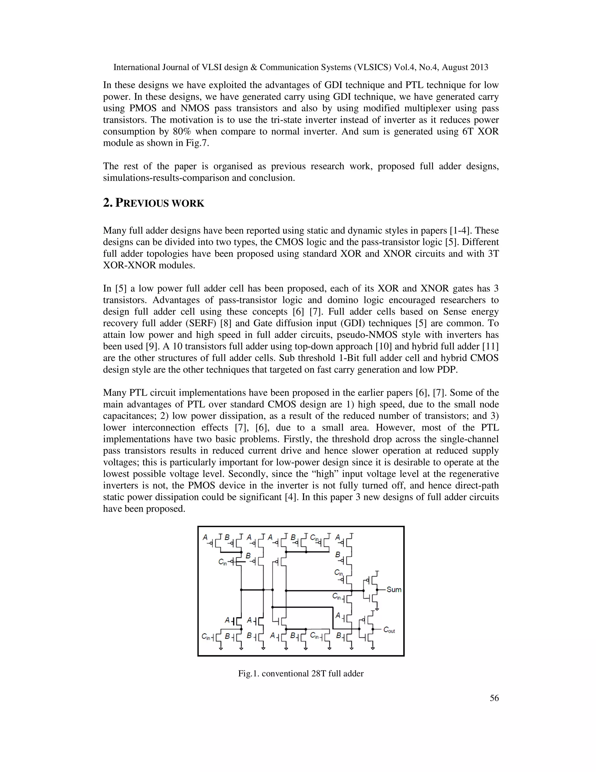 LOW POWER-AREA DESIGNS OF 1BIT FULL ADDER IN CADENCE VIRTUOSO PLATFORM ...