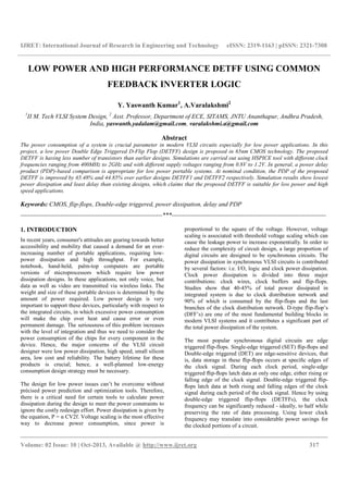Design Of A High Performance, Low Power, Fully Differential – YLEAV