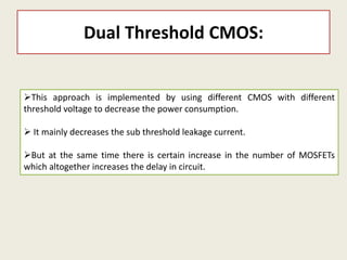 Low Power Design Approach in VLSI | PPTX