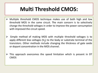 Low Power Design Approach in VLSI | PPTX