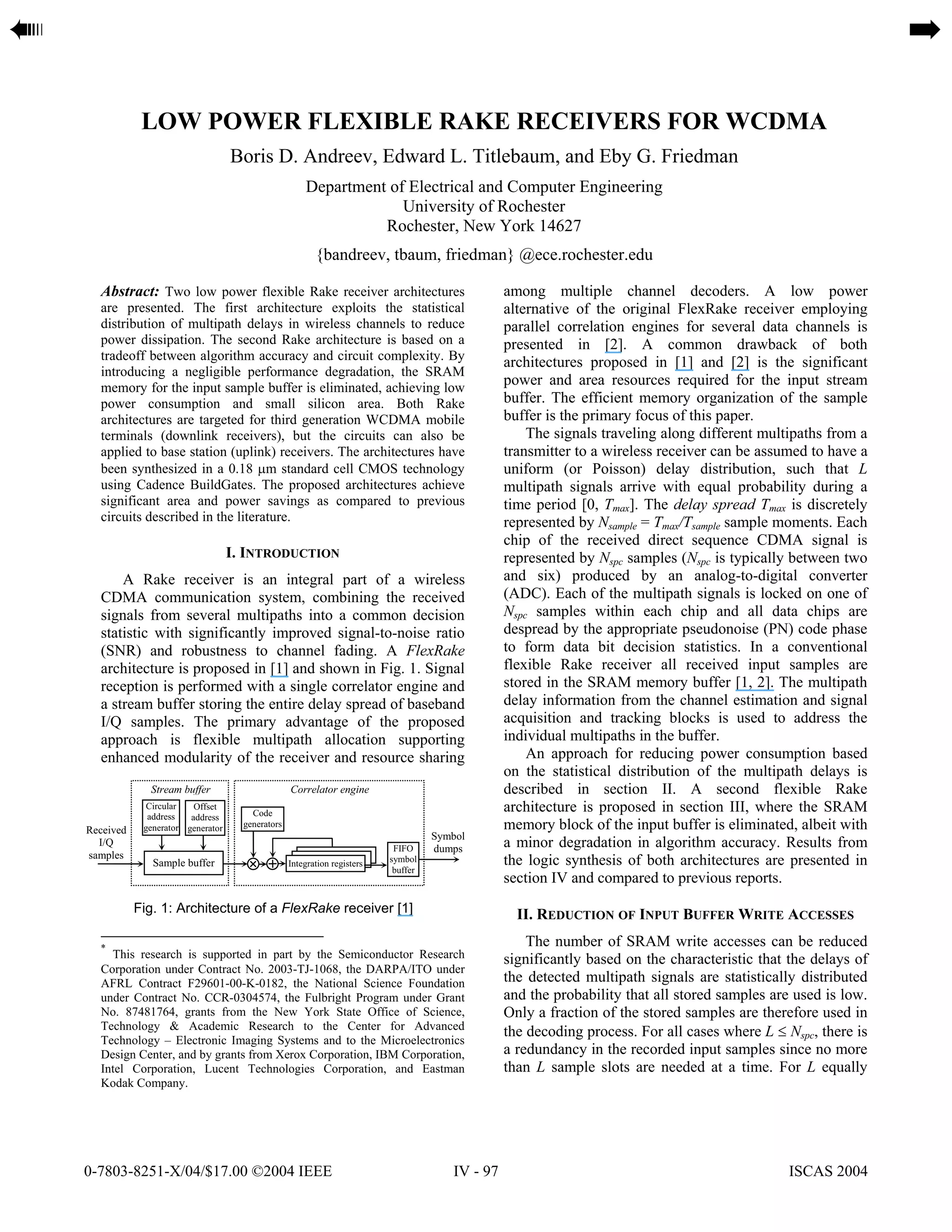 Low power flexible_rake_receivers_for_wc | PDF