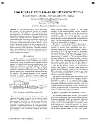 Low power flexible_rake_receivers_for_wc | PDF