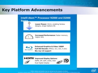 Intel_Low Power Intelligent Solutions with Intel Atom Processor | PPTX