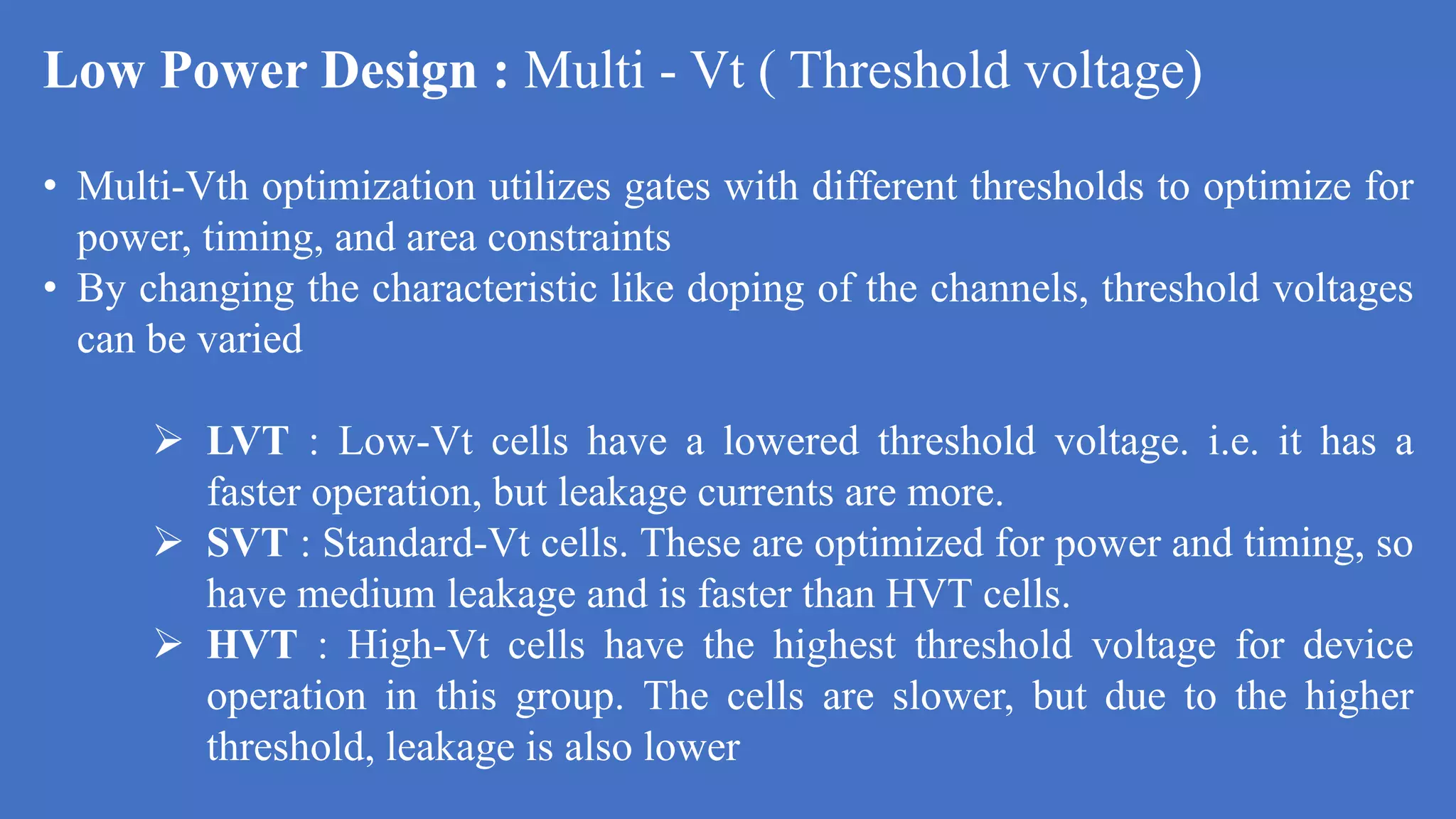 Low power in vlsi with upf basics part 1 | PPTX