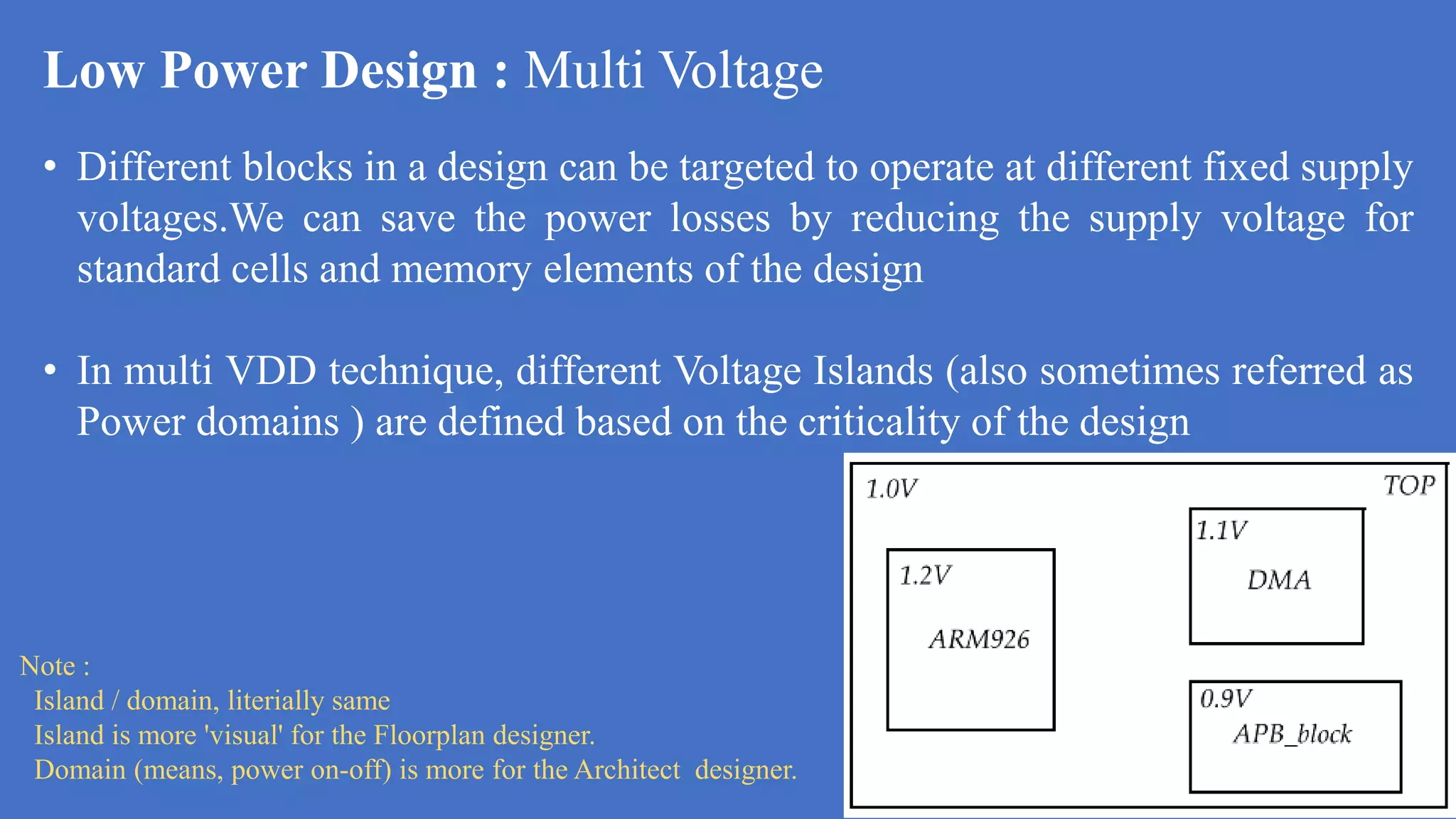 Low power in vlsi with upf basics part 1 | PPTX