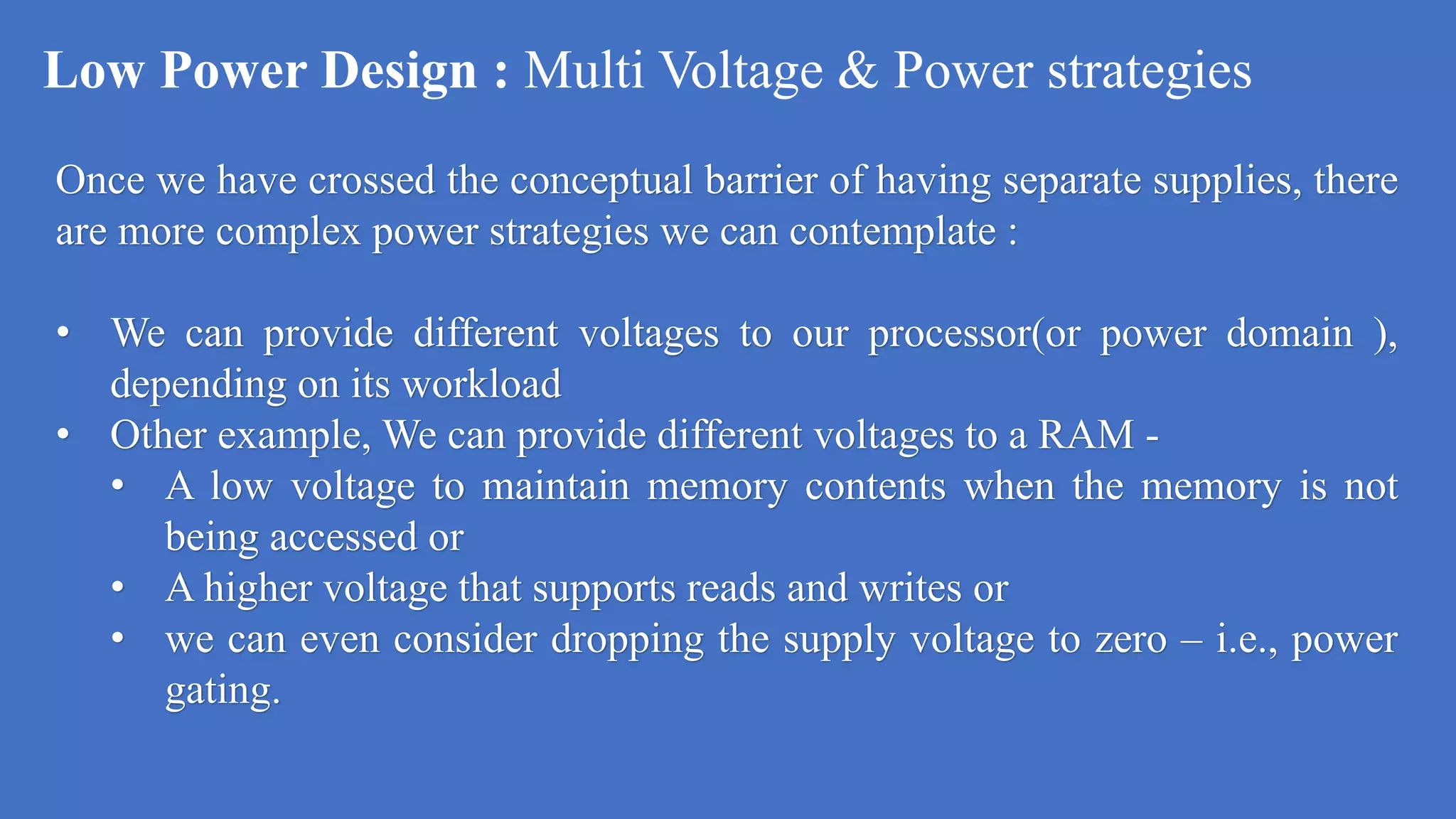 Low power in vlsi with upf basics part 1 | PPTX | Internet of Things | Internet
