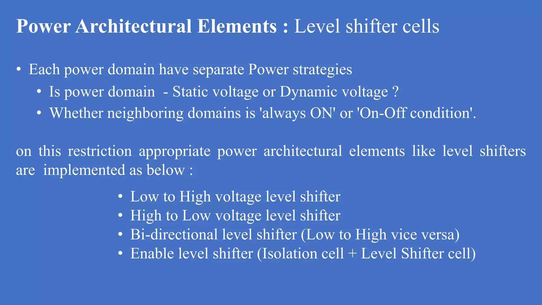 Low power in vlsi with upf basics part 1 | PPTX