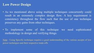 Low power in vlsi with upf basics part 1 | PPTX