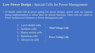 Low power in vlsi with upf basics part 1 | PPTX