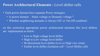 Low power in vlsi with upf basics part 1 | PPTX