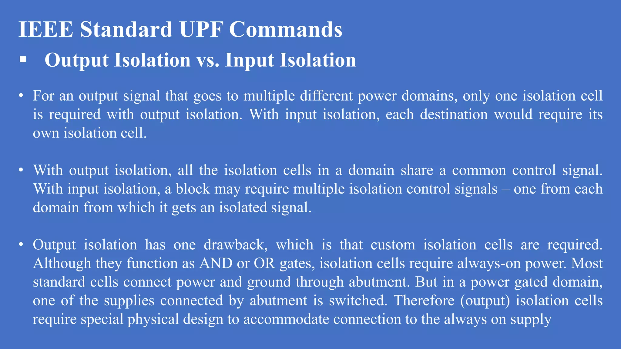 Low power in vlsi with upf basics part 2 | PPTX