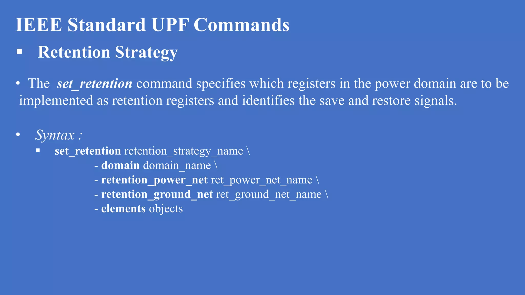 Low power in vlsi with upf basics part 2 | PPTX