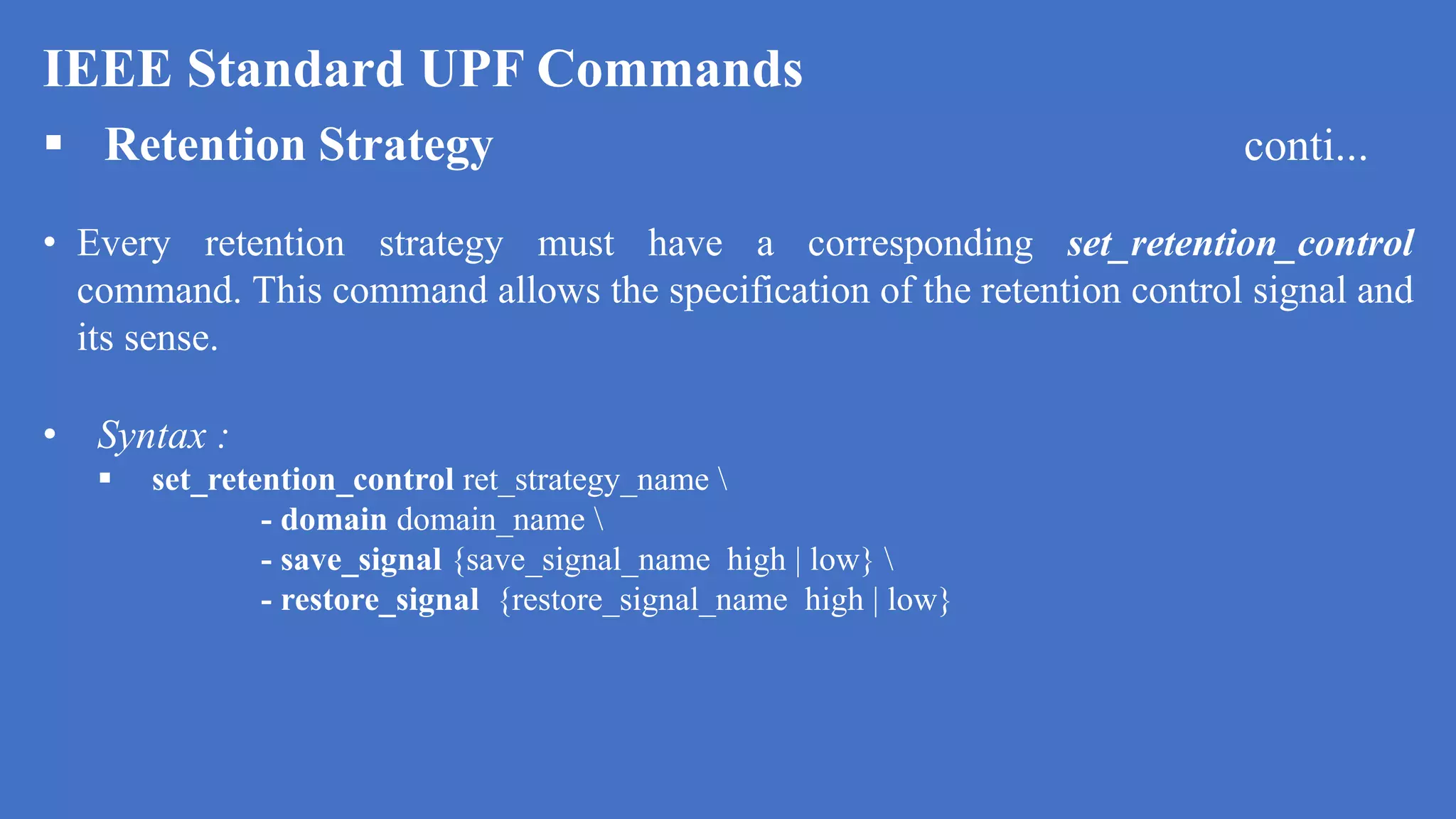 Low power in vlsi with upf basics part 2 | PPTX