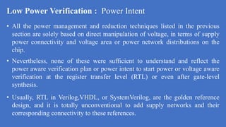 Low power in vlsi with upf basics part 2 | PPTX
