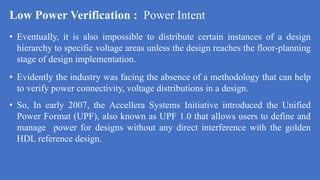 Low power in vlsi with upf basics part 2 | PPTX