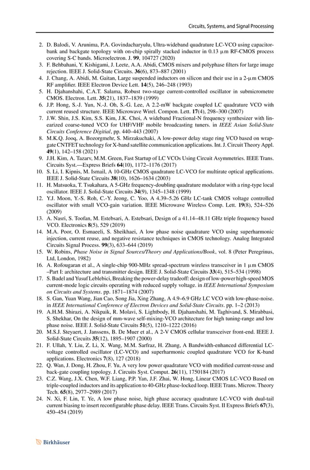 Low Power LC-Quadrature VCO with Superior Phase Noise Performance in 0.13 μmRF-CMOS Process for ...