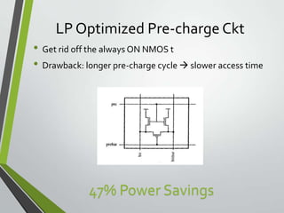 Low Power Memory | PPTX