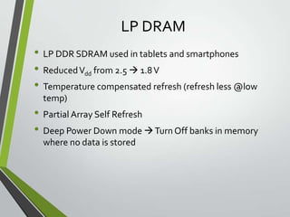 Low Power Memory | PPTX