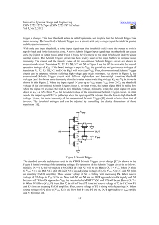 Low power schmitt trigger | PDF