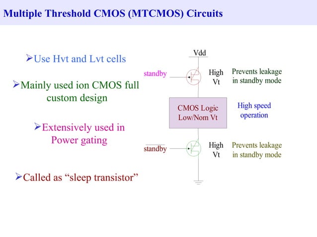 Low Power Techniques | PPT | Physics | Science