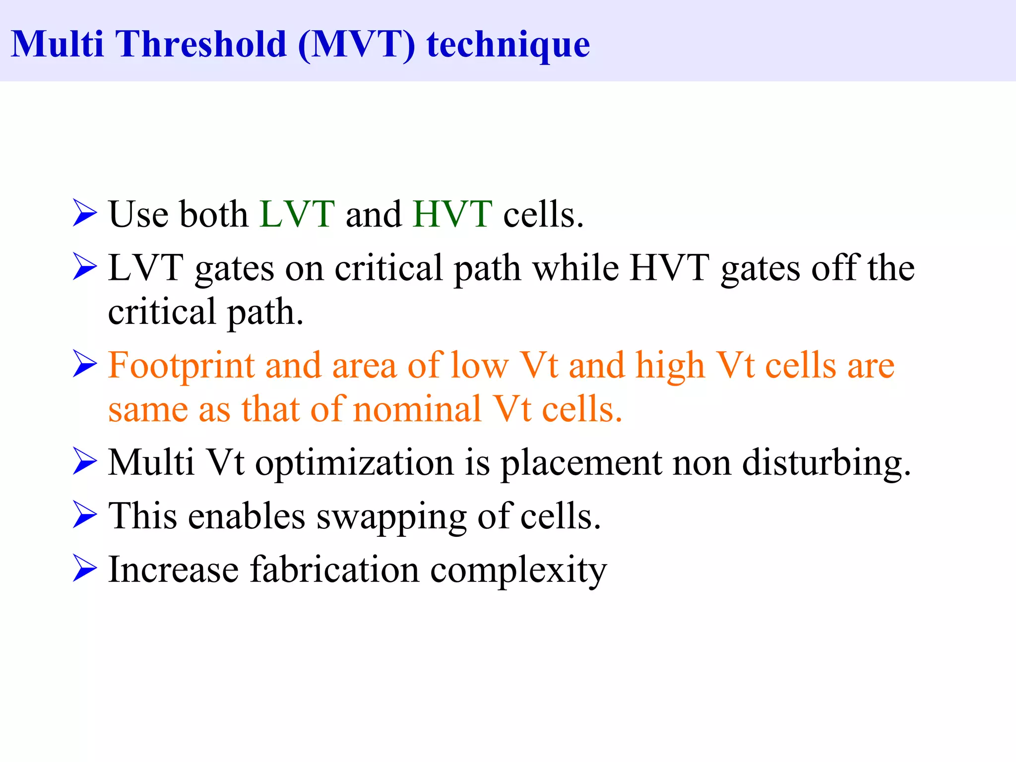 Low Power Design Techniques for ASIC / SOC Design | PPT