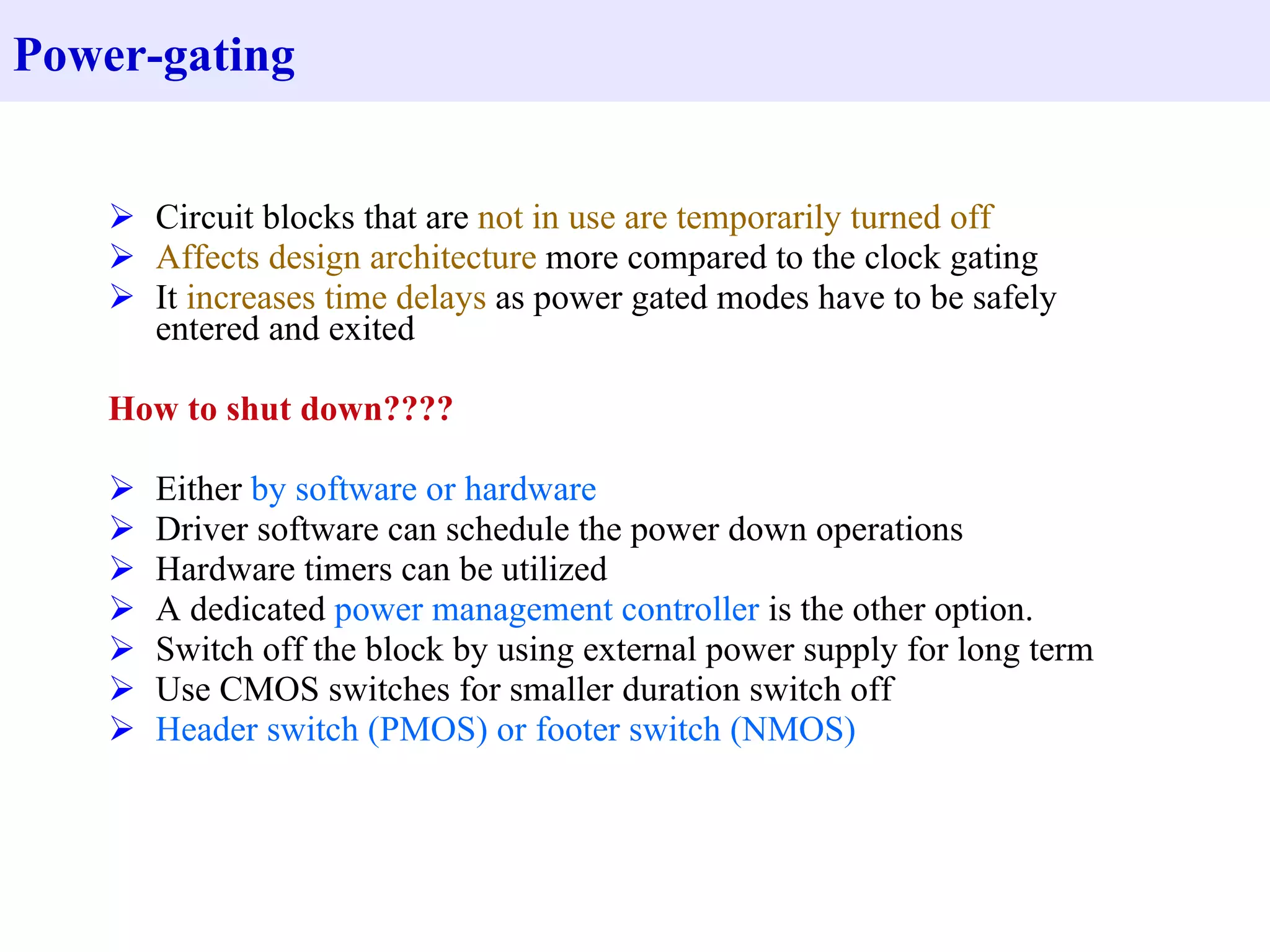 Low Power Design Techniques for ASIC / SOC Design | PPT