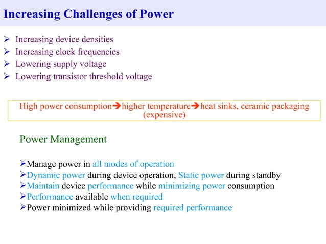 Low Power Design Techniques for ASIC / SOC Design | PPT