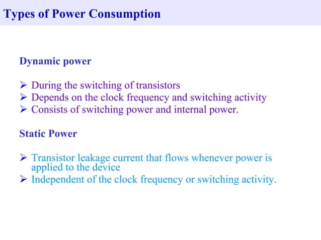 Low Power Design Techniques for ASIC / SOC Design | PPT